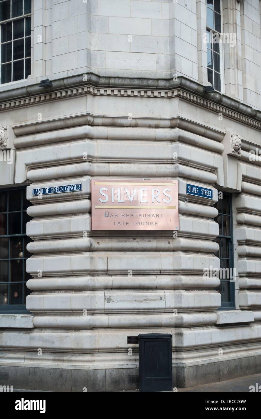 Corner silver street and land of green ginger hull hi-res stock ...