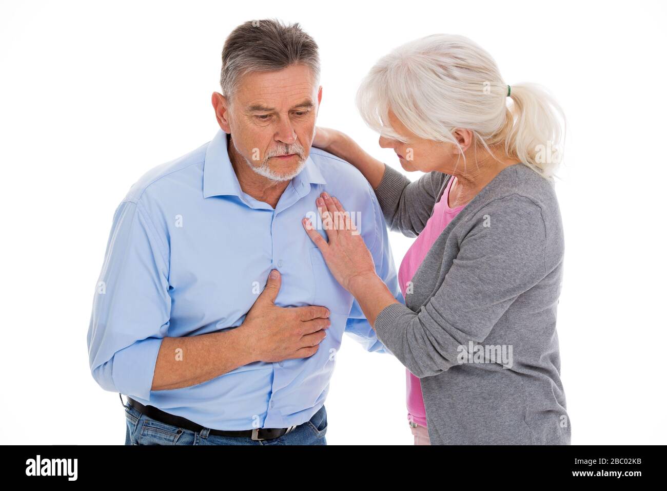 Helping senior woman Cut Out Stock Images & Pictures - Alamy