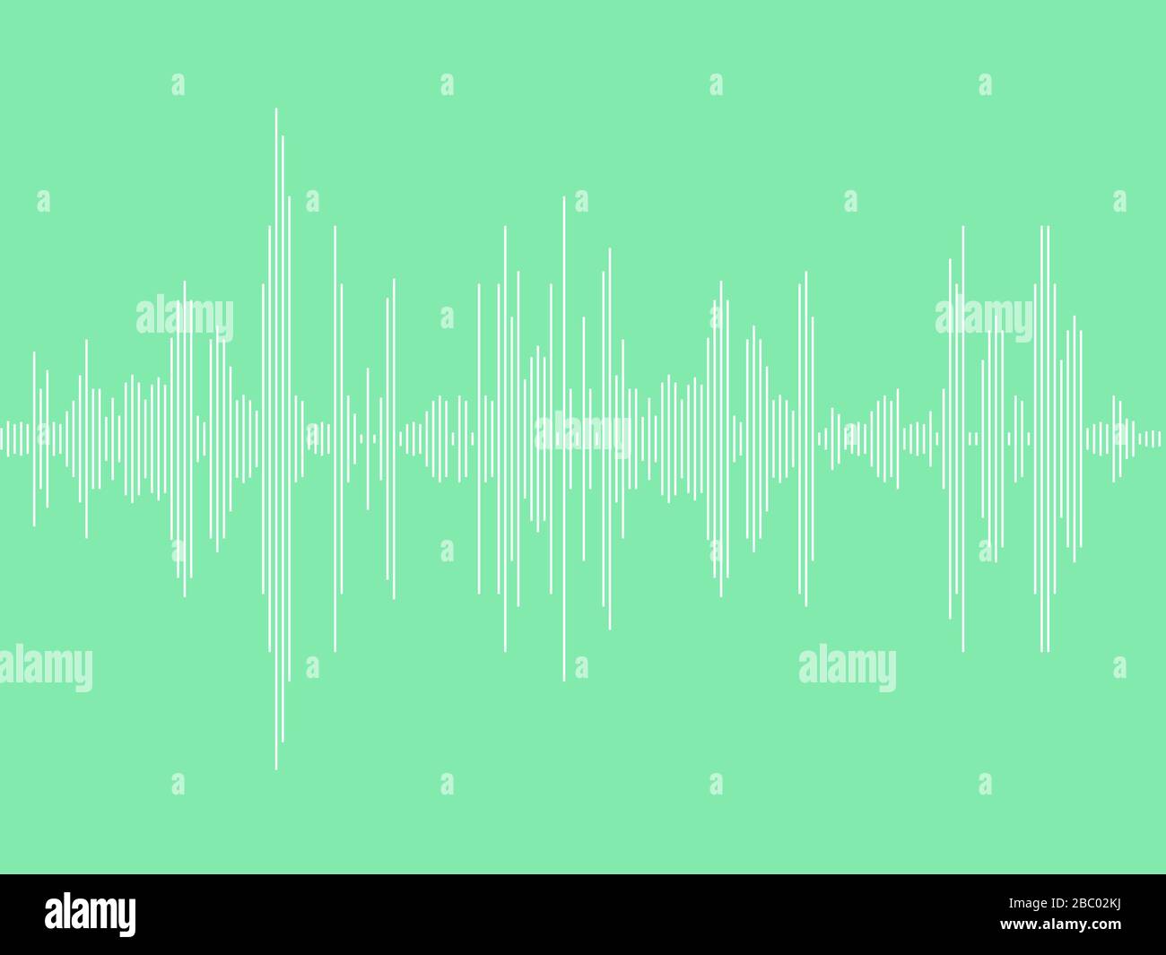 Sound wave vector. Electronic audio sound digital display Stock Vector ...