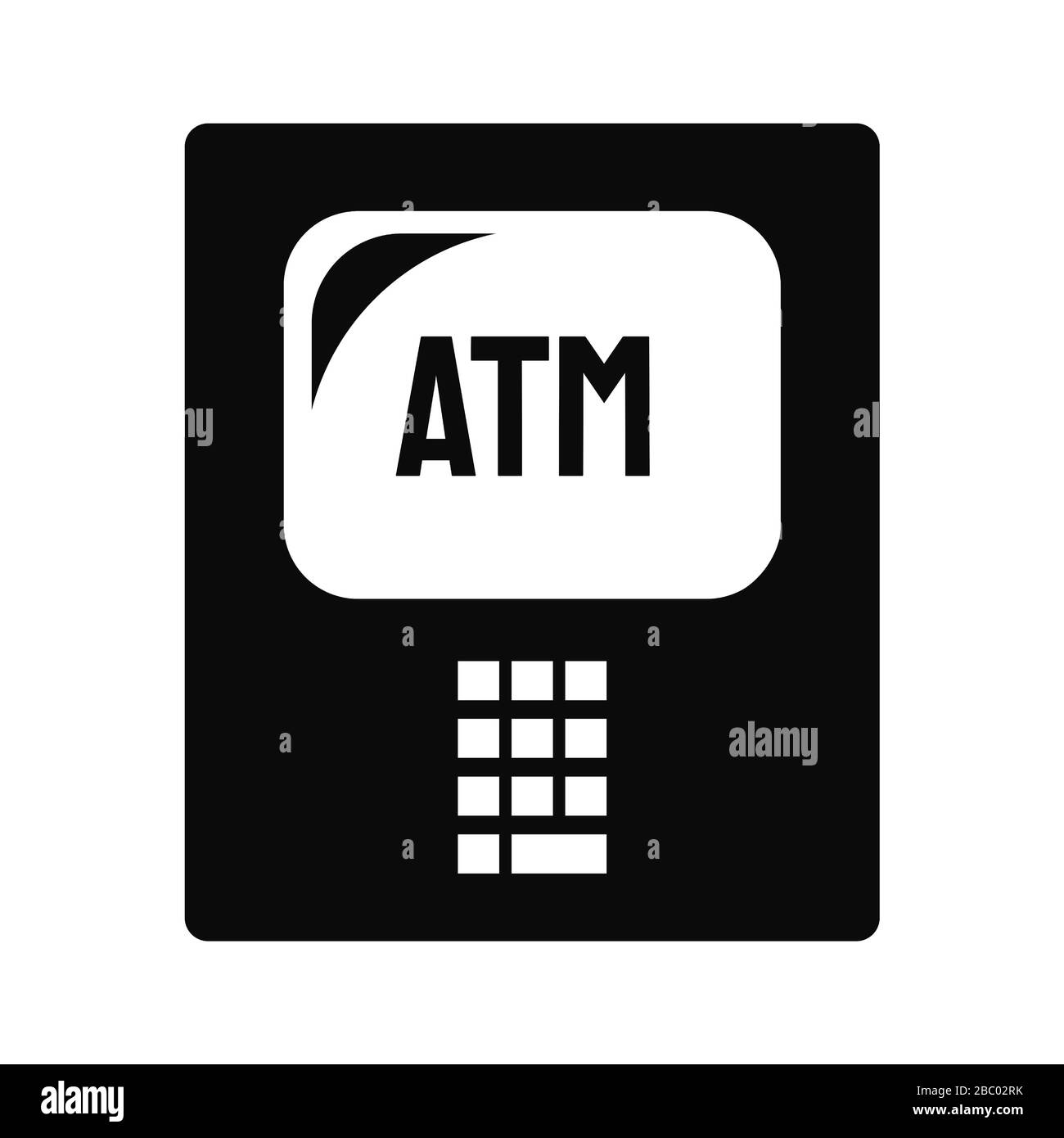 ATM vector icon - cash machine symbol. EPS vector icon Stock Vector ...