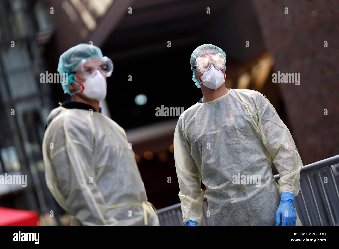 Cologne, Deutschland. 01st Apr, 2020. The city of Koln opened a third ...