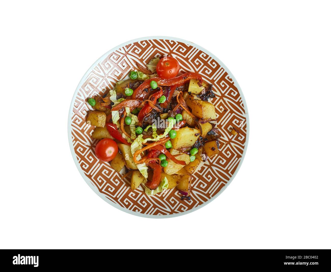 Ethiopian Vegetable Tibs, Ethiopian dish consisting of spicy Stock ...