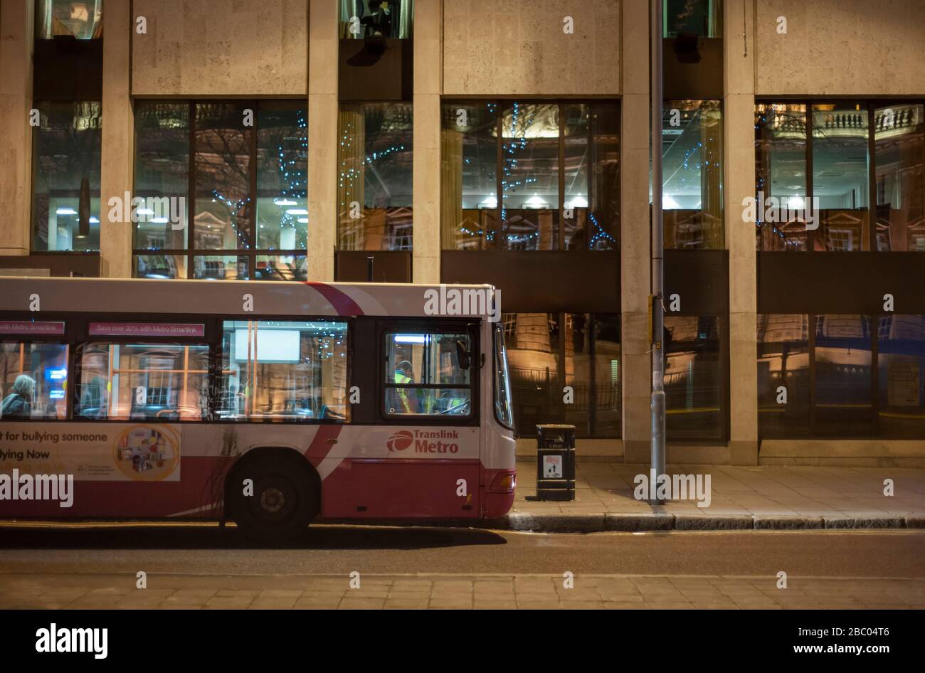 Translink Metro Bus in Belfast Northern Ireland Stock Photo - Alamy