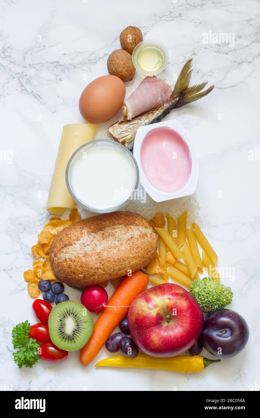 Healthy eating pyramid hi-res stock photography and images - Alamy