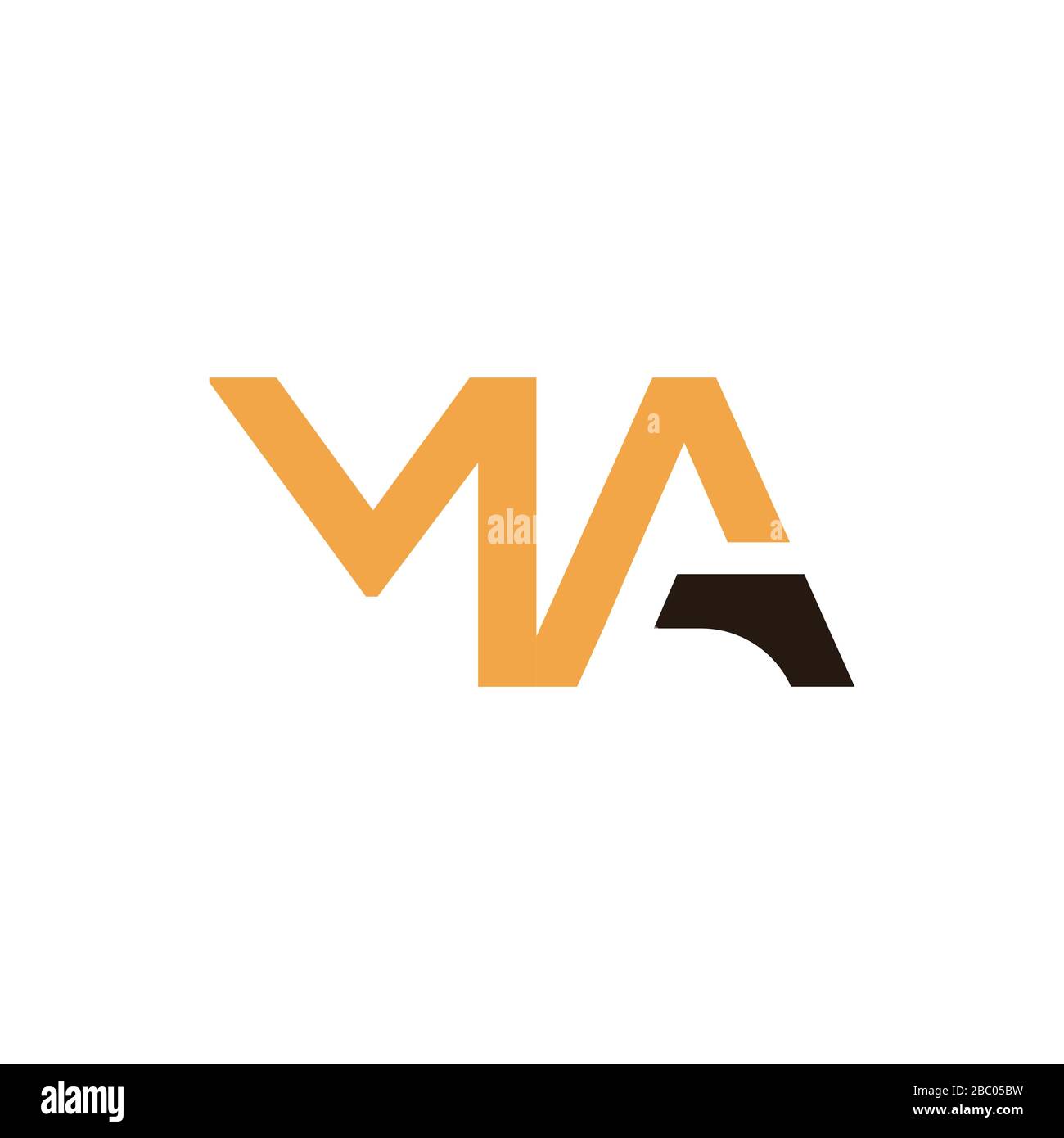 Initial MA letter Logo vector Template. Abstract Letter MA logo Design ...