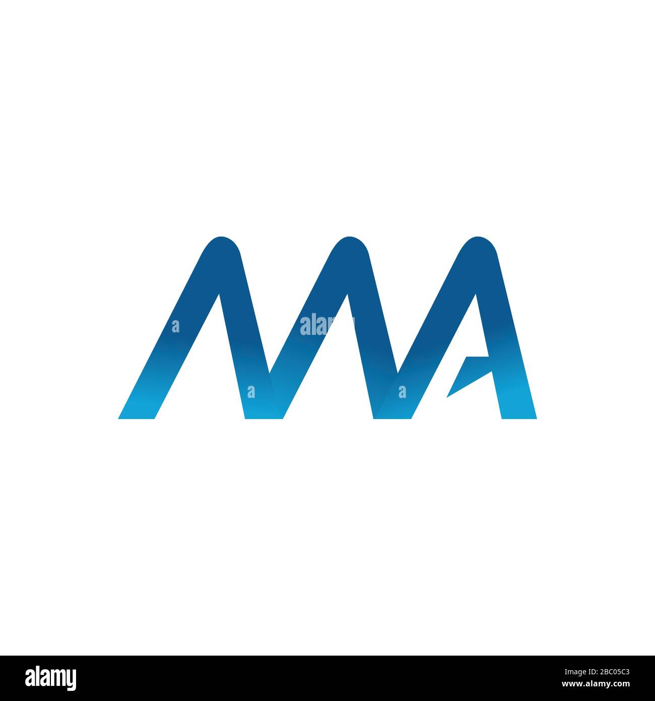 Initial MA letter Logo vector Template. Abstract Letter MA logo Design ...