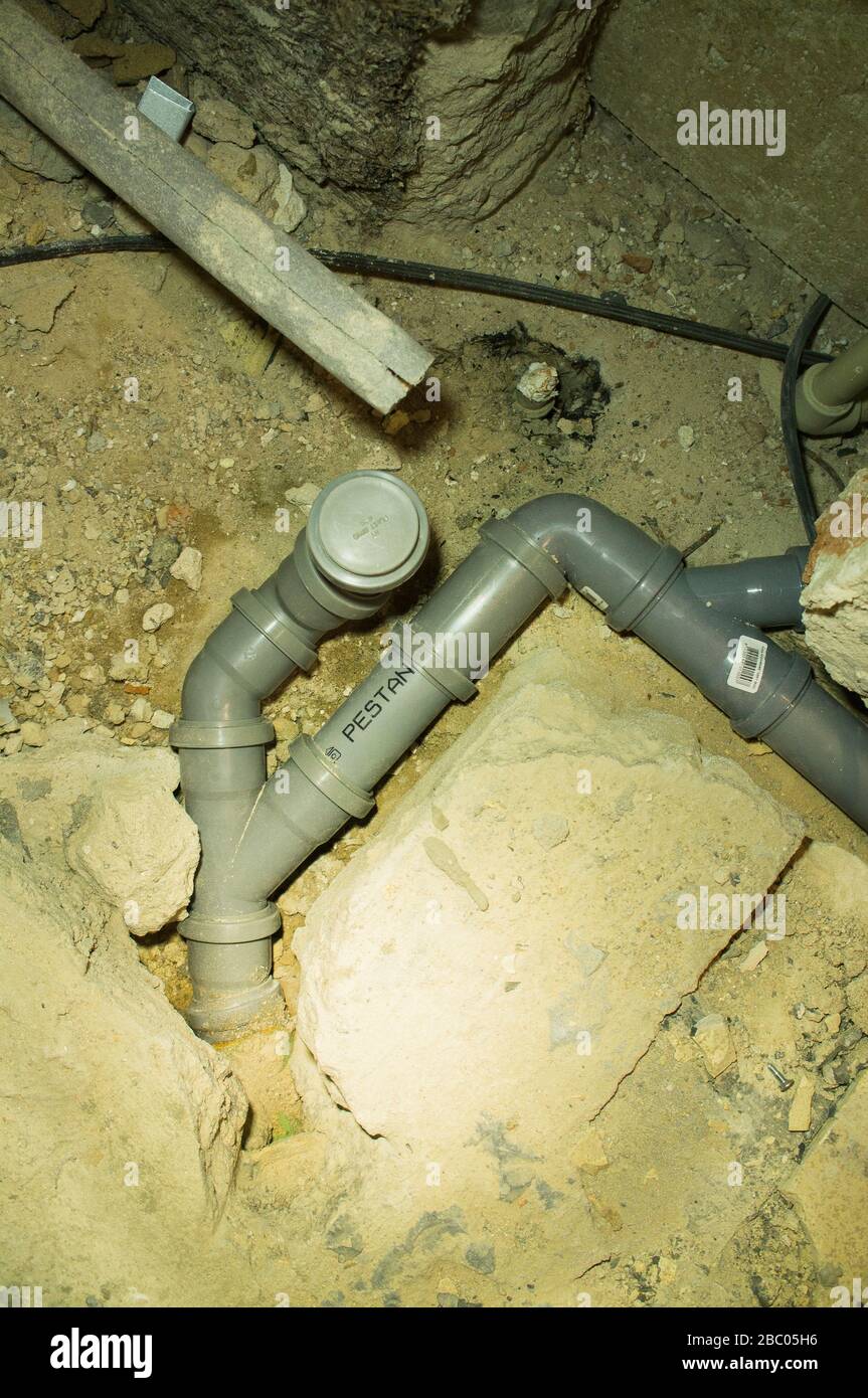 Plastic waste pipe hi-res stock photography and images - Alamy