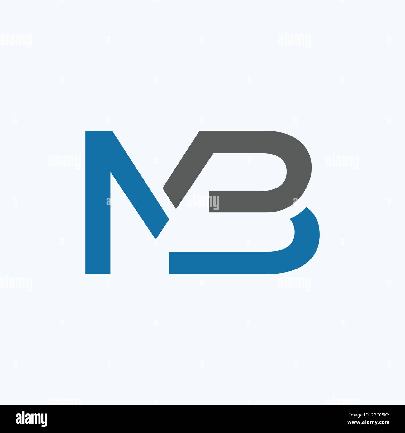 Initial MB letter Logo vector Template. Abstract Letter MB logo Design ...