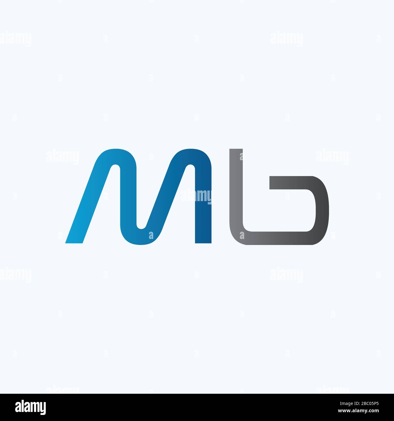Initial MB letter Logo vector Template. Abstract Letter MB logo Design ...