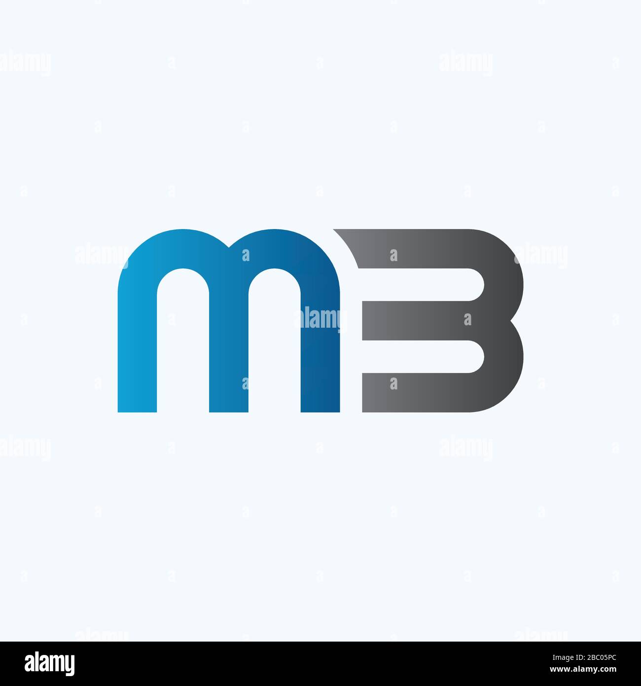 Initial MB letter Logo vector Template. Abstract Letter MB logo Design ...
