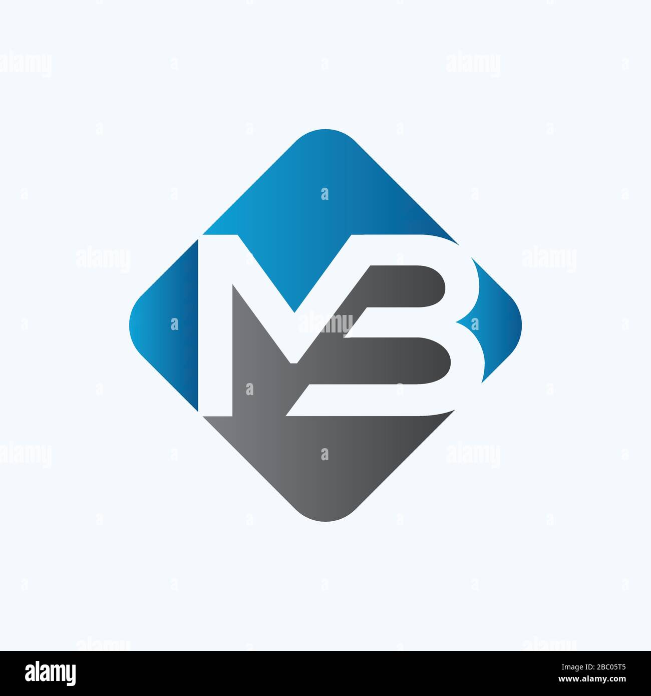 Initial MB letter Logo vector Template. Abstract Letter MB logo Design ...