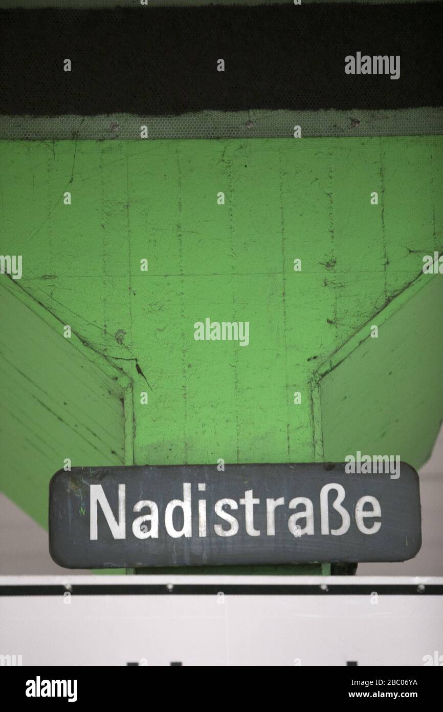 The Nadistraße in the Munich Olympic Village in memory of the Italian ...