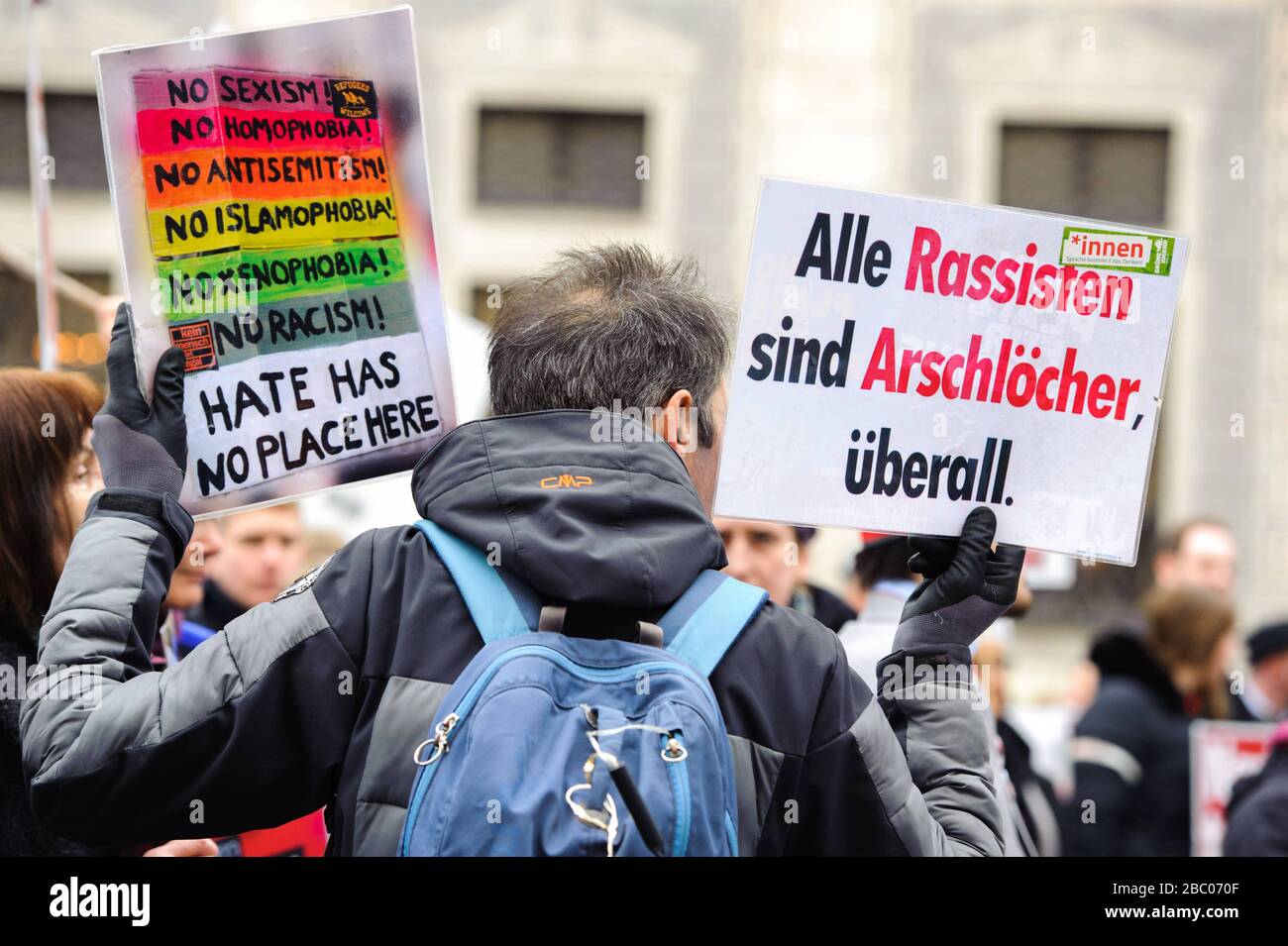 A vigil of the party "Die Partei" on the 100th anniversary of the ...