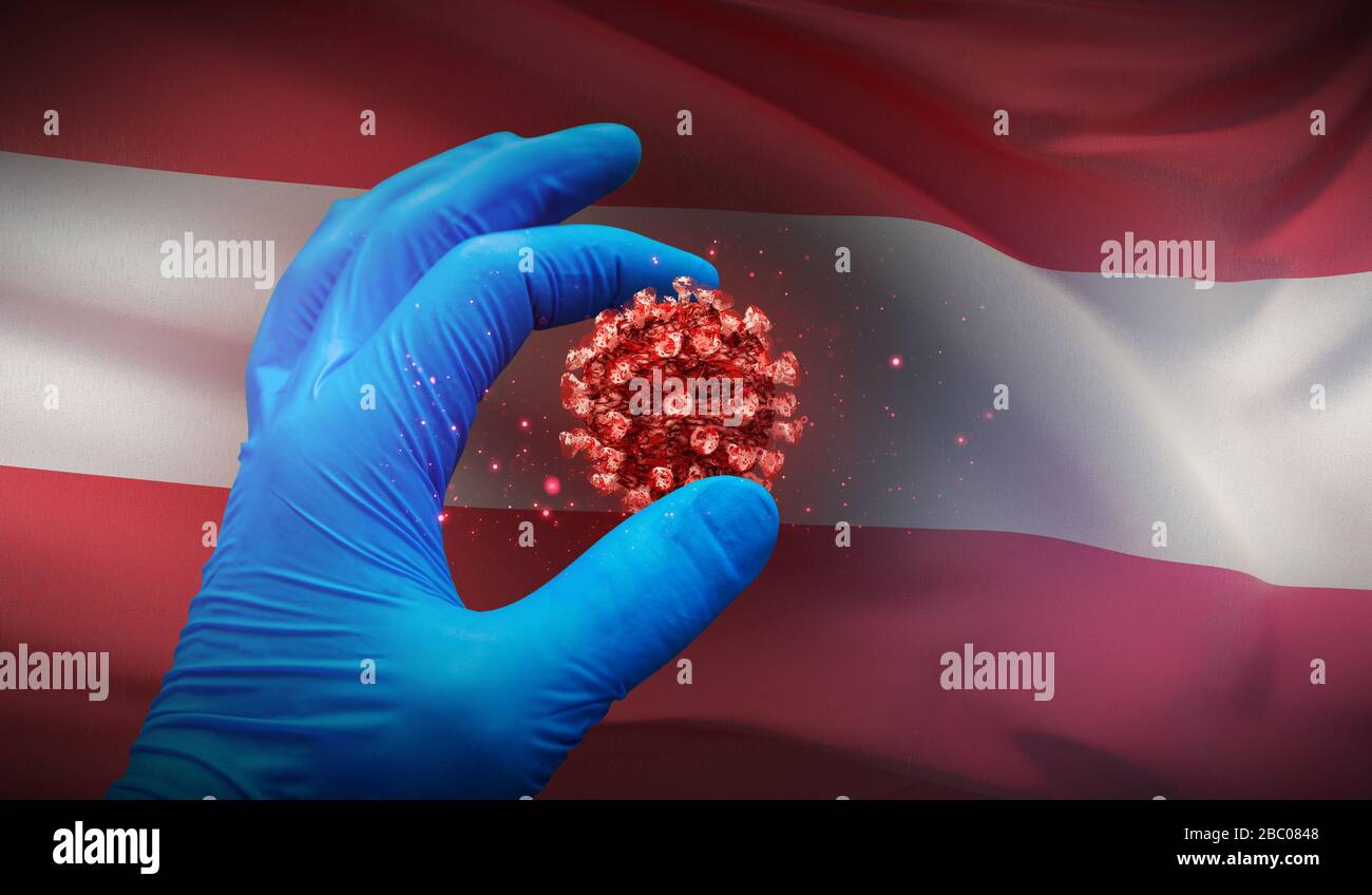 Medical Concept with background flag of Austria Stock Photo - Alamy