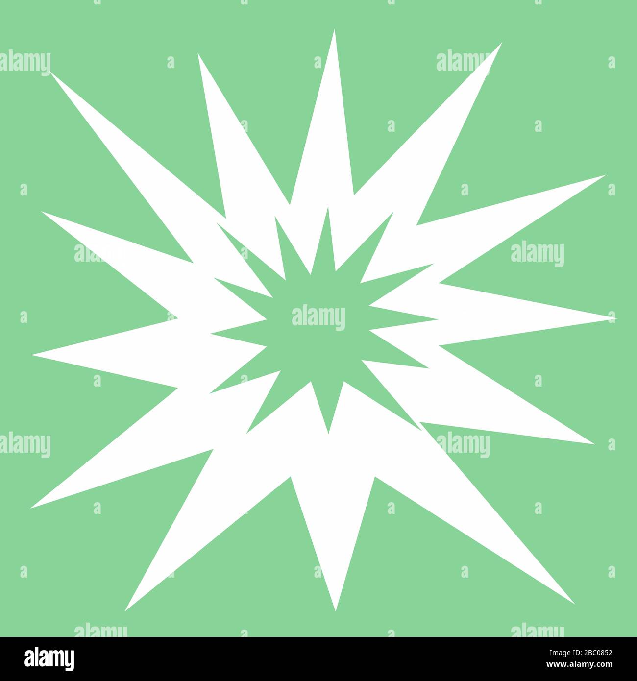 Starry modern square tile, geometry shapes in cold tone. Irregular ...