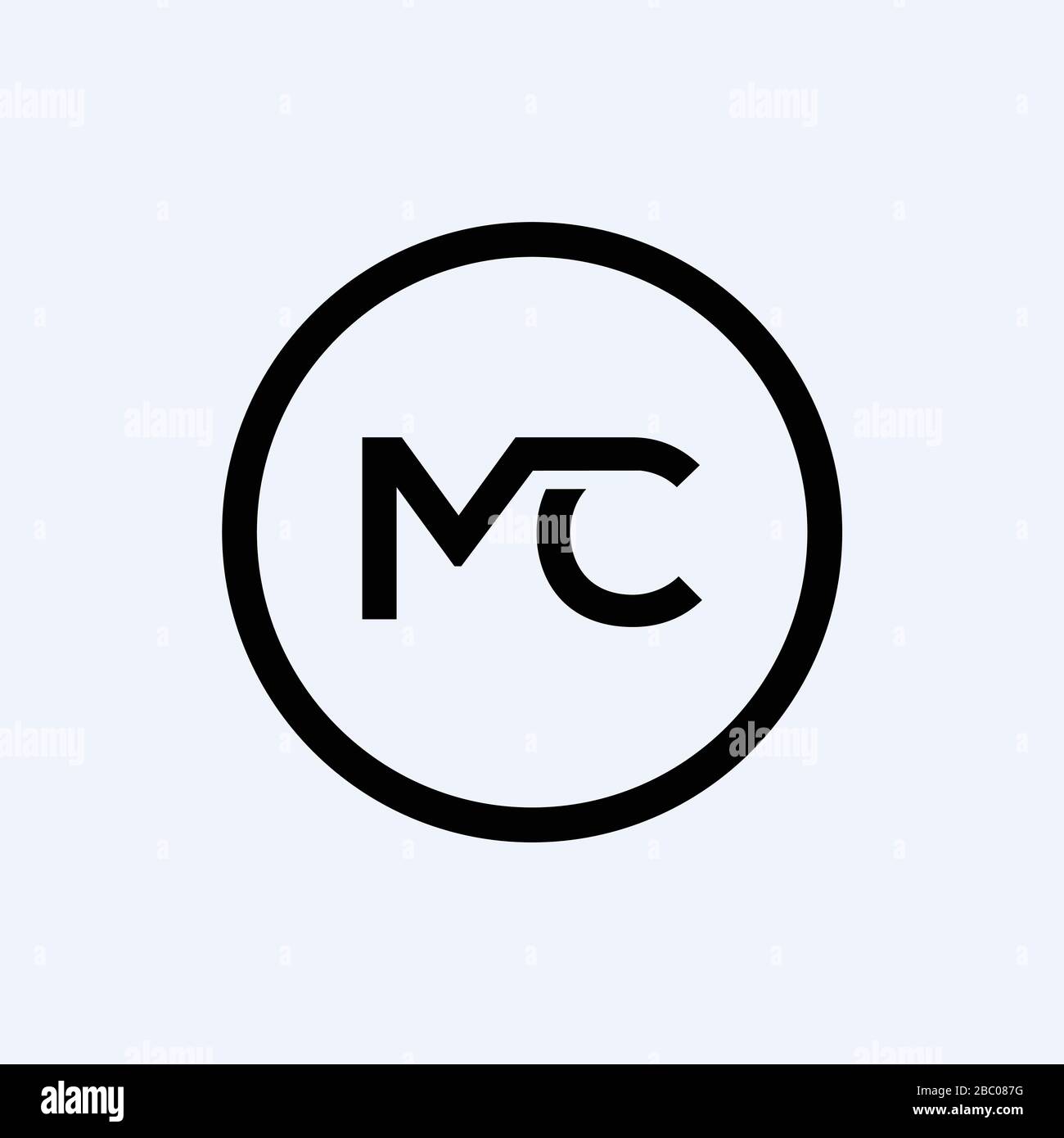 Initial MC letter Logo vector Template. Abstract Letter MC logo Design ...