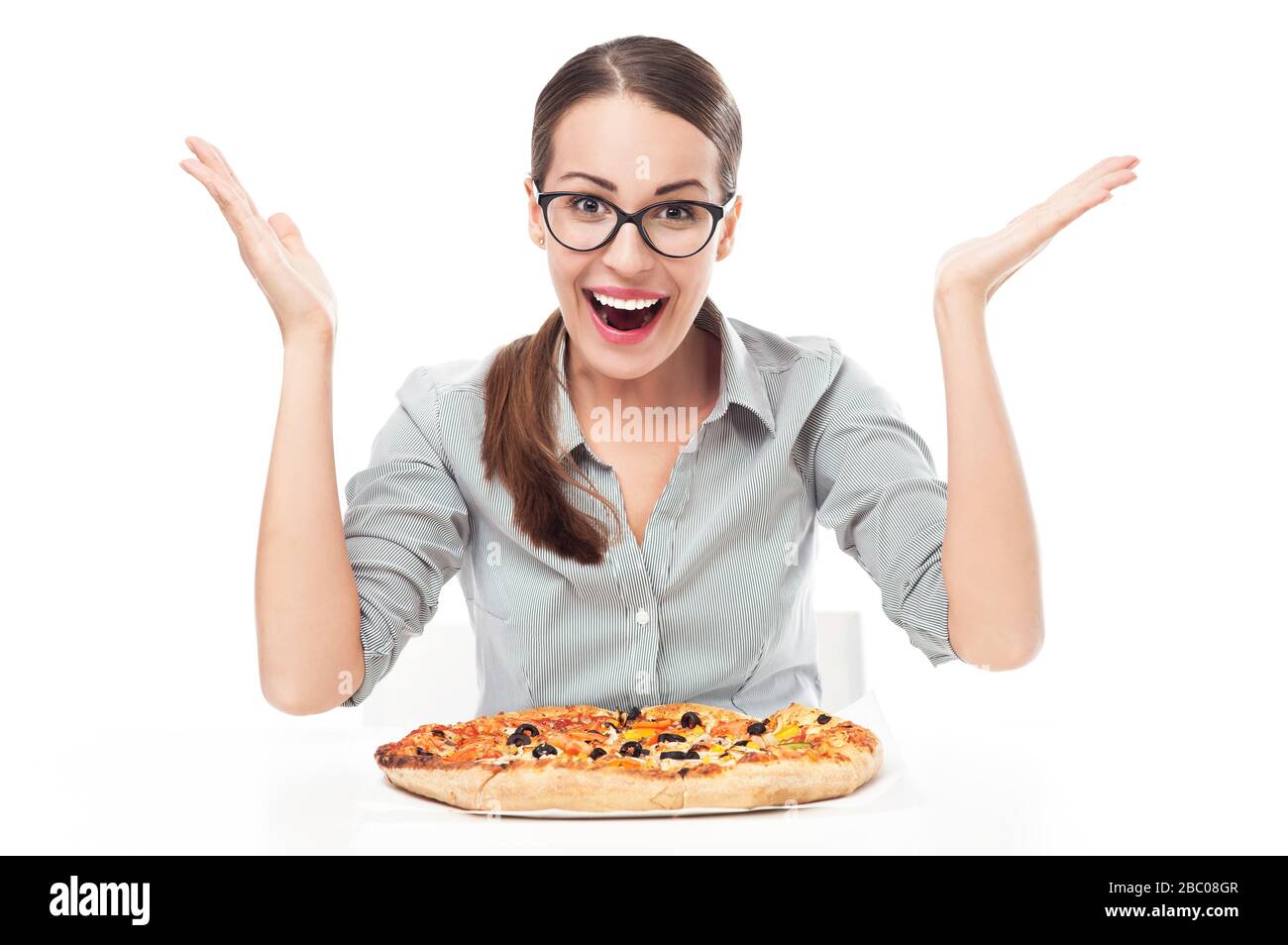Young adults eating Cut Out Stock Images & Pictures - Alamy