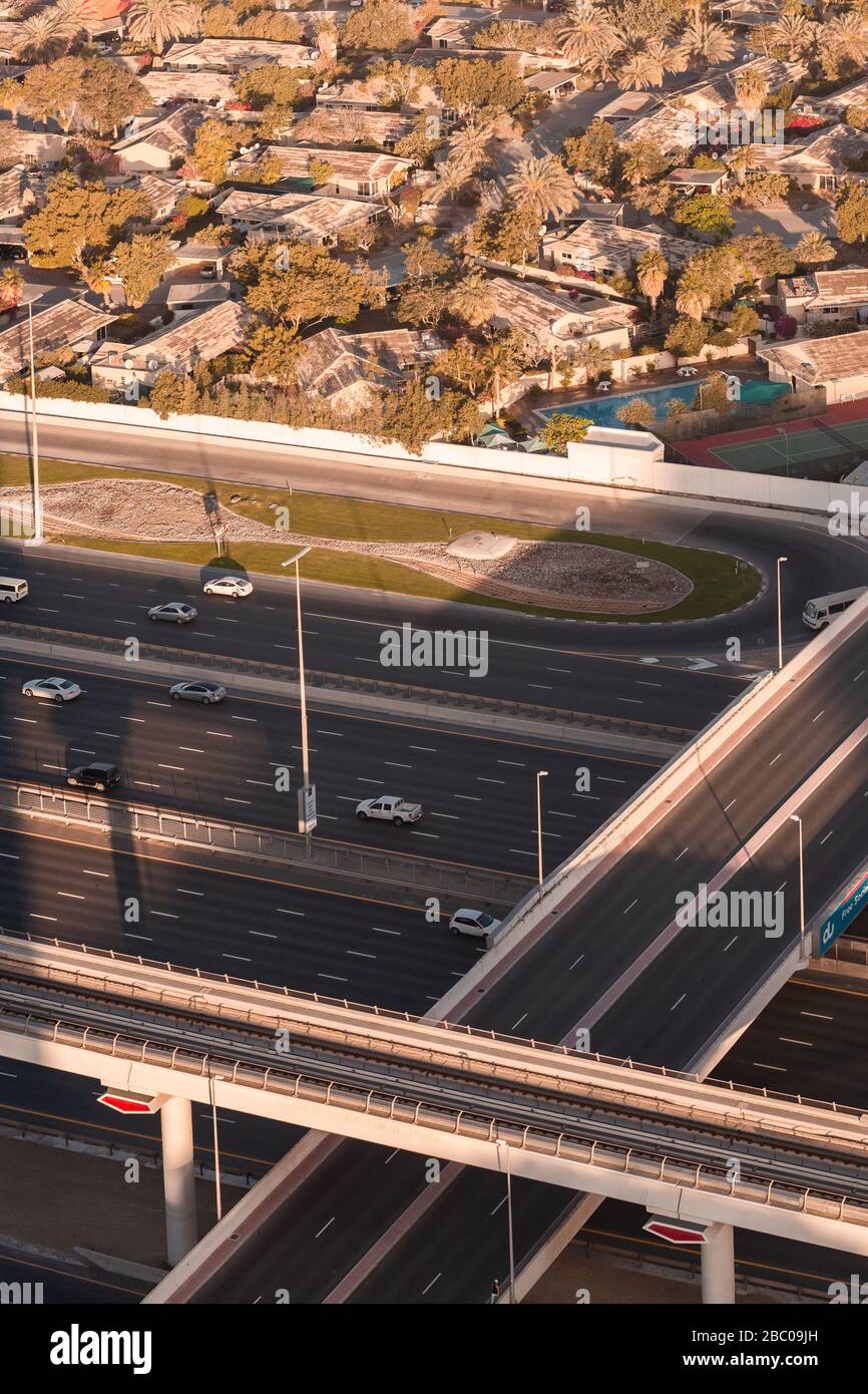 Road intersection in dubai uae hi-res stock photography and images - Alamy