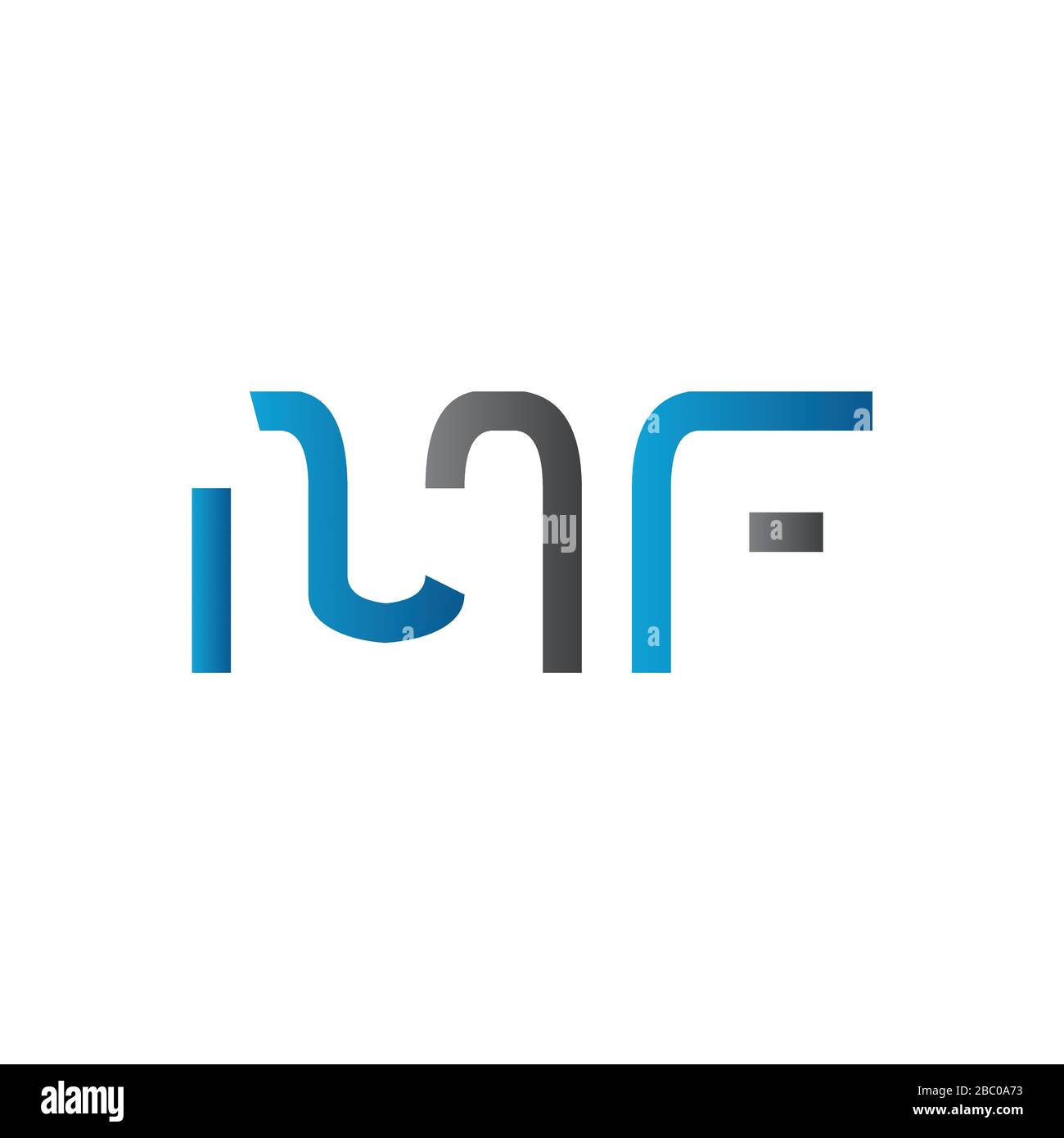 Initial MF letter Logo vector Template. Abstract Letter MF logo Design ...