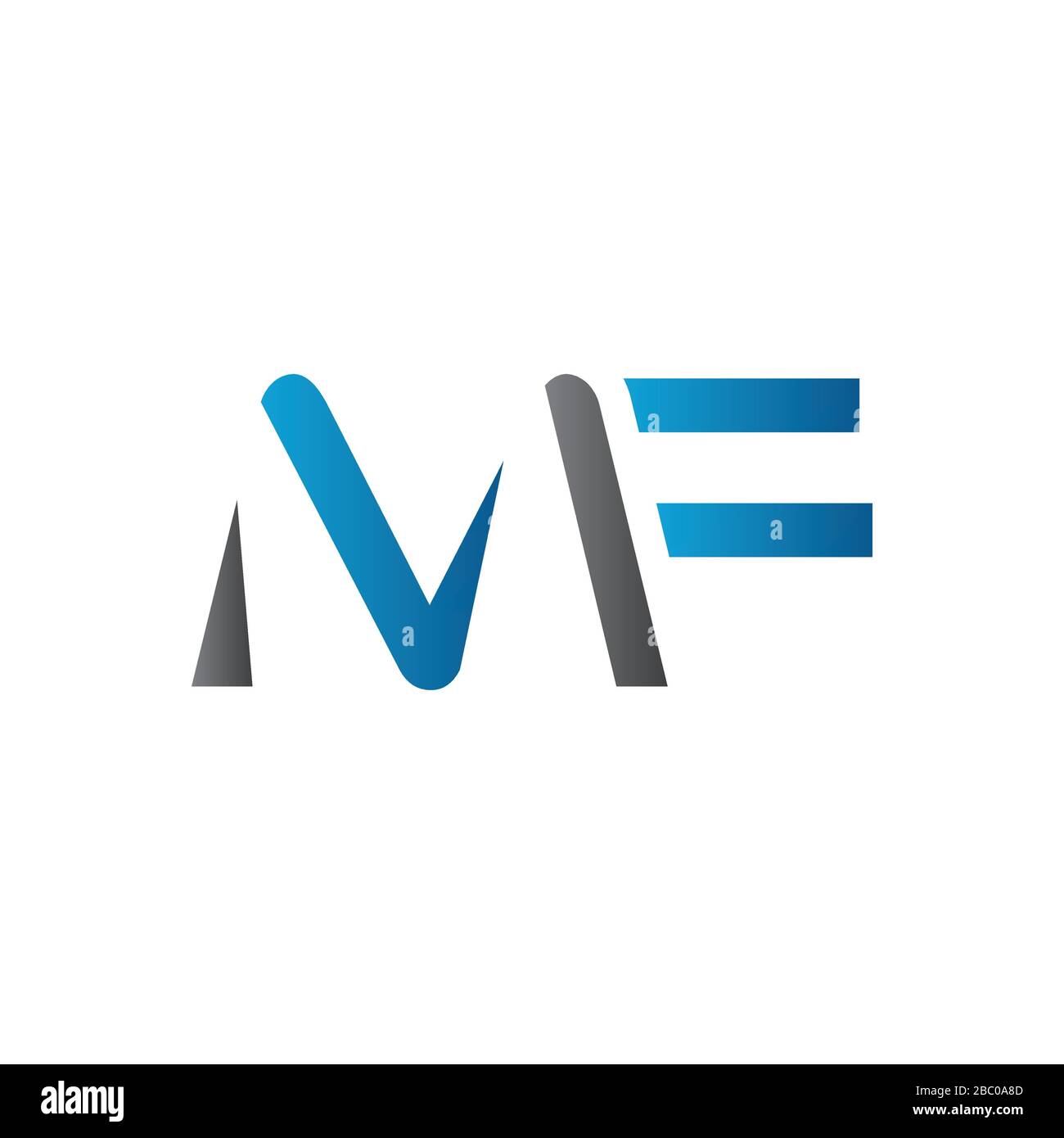 Initial MF letter Logo vector Template. Abstract Letter MF logo Design ...
