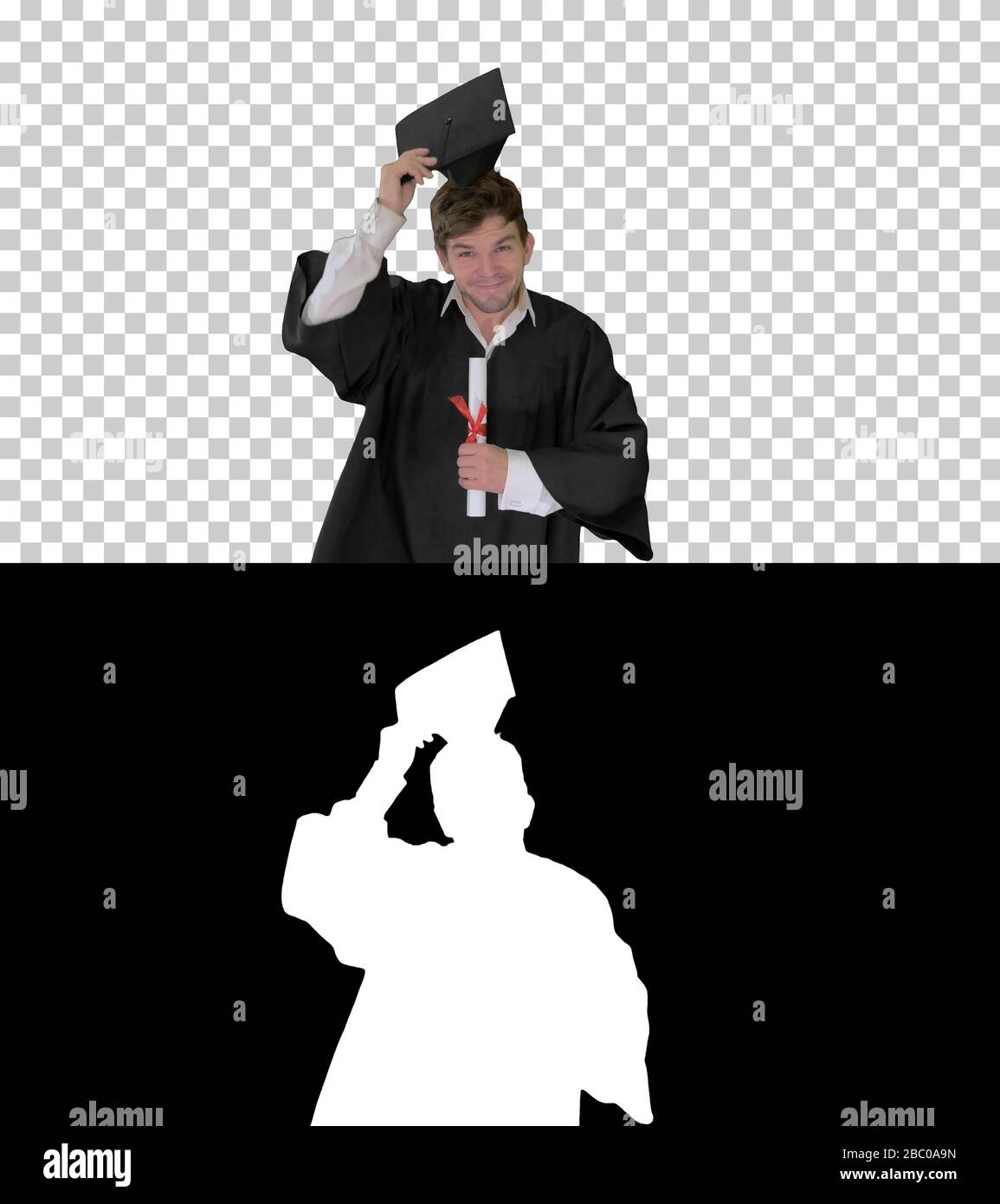 Graduation cap toss hi-res stock photography and images - Alamy