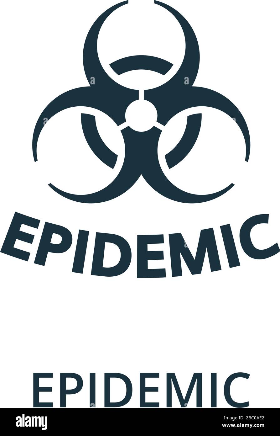 Epidemic icon. Simple illustration from coronavirus collection ...