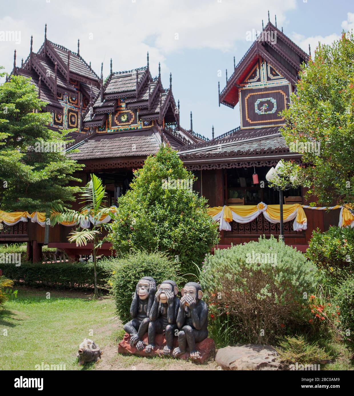 Wat Nantaram is a Tai Yai (Shan-style) community teakwood temple in ...