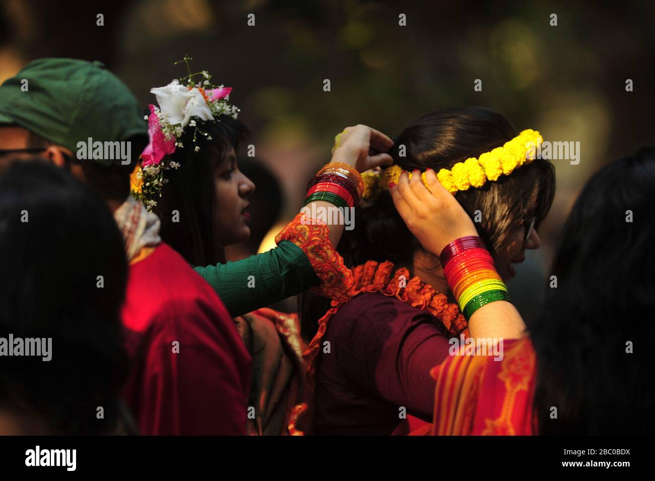 People from all walk join the cultural program of Pahela Falgun, also ...