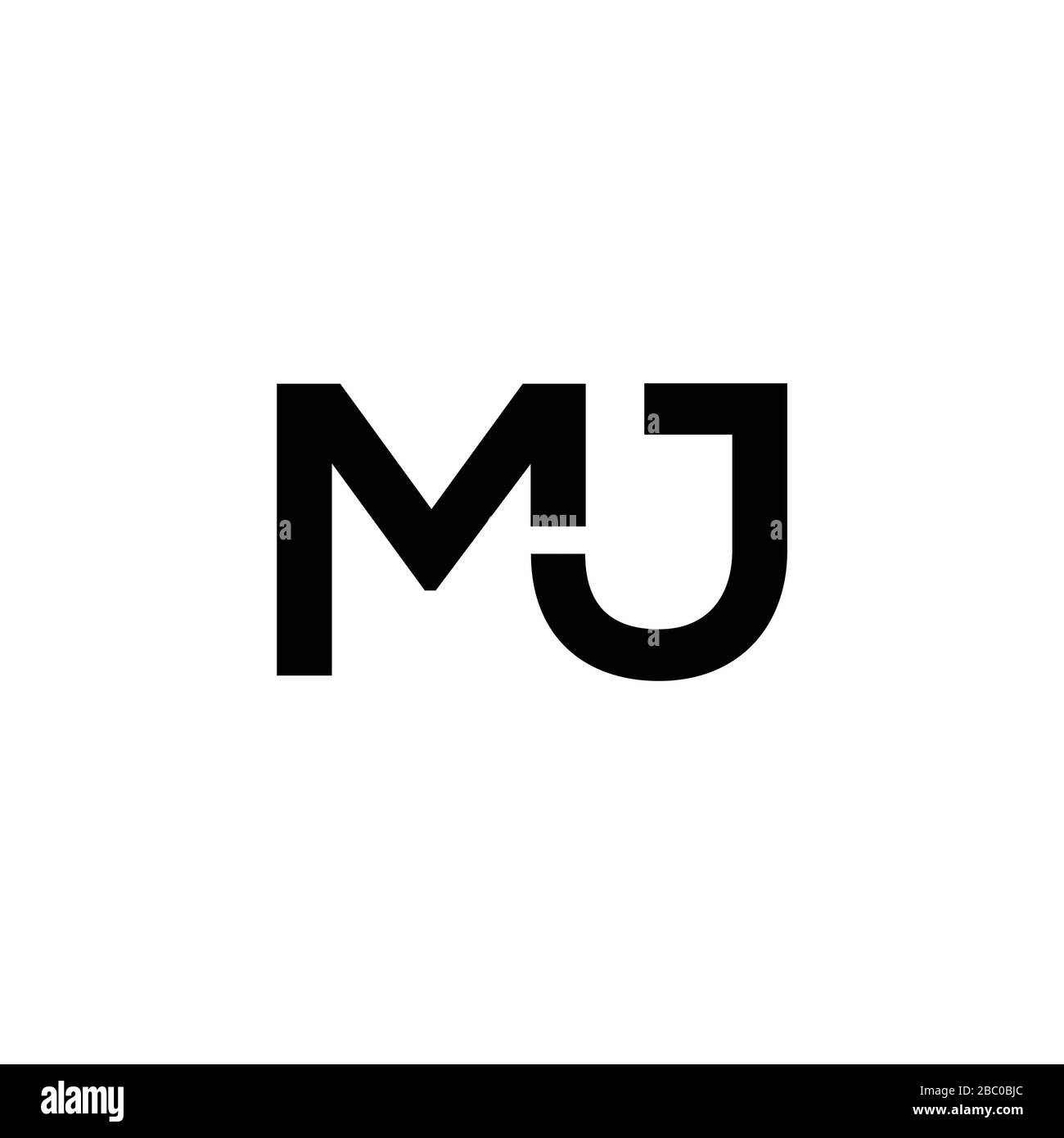 Initial MJ letter Logo vector Template. Abstract Letter MJ logo Design ...