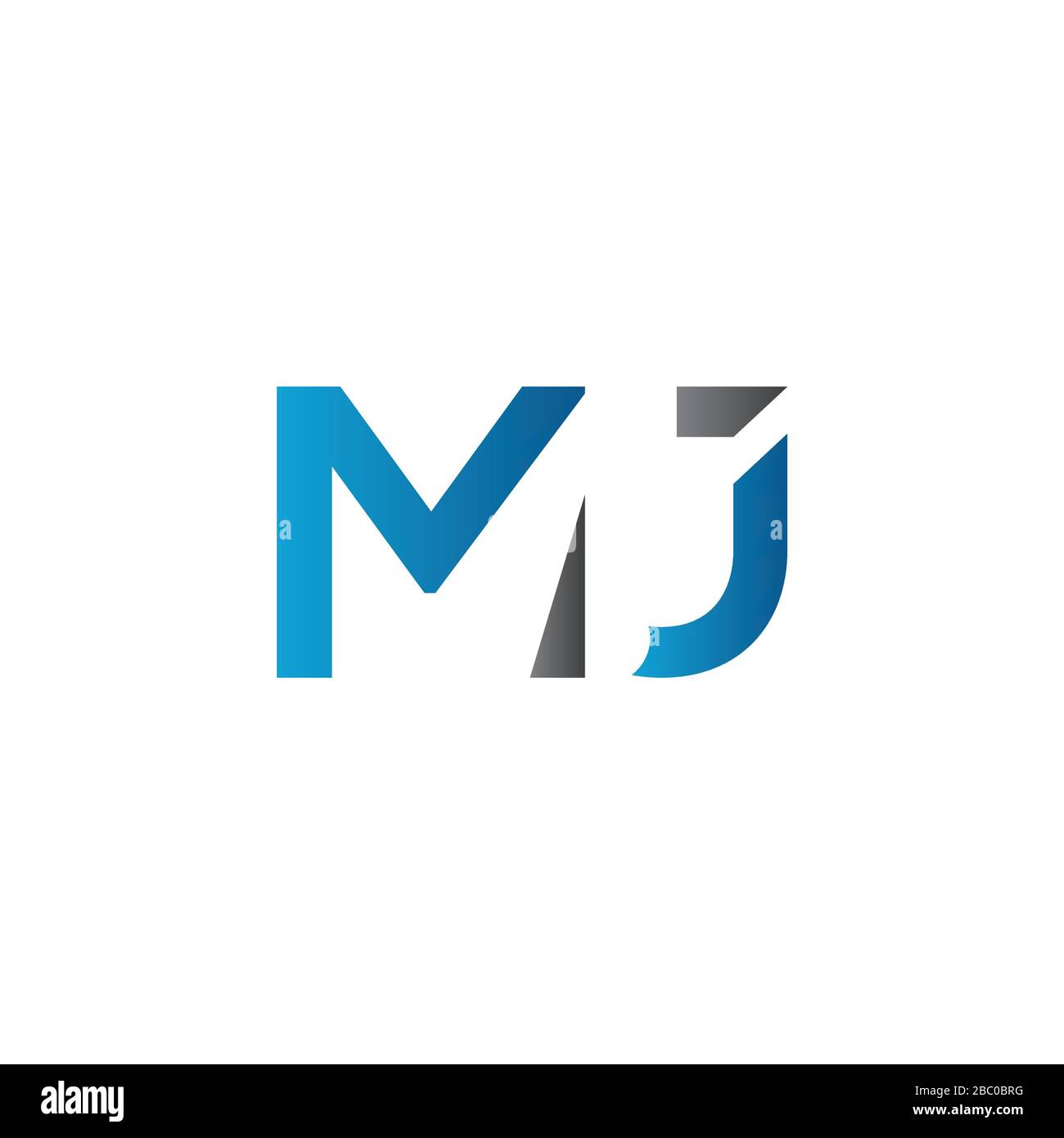 Initial MJ letter Logo vector Template. Abstract Letter MJ logo Design ...