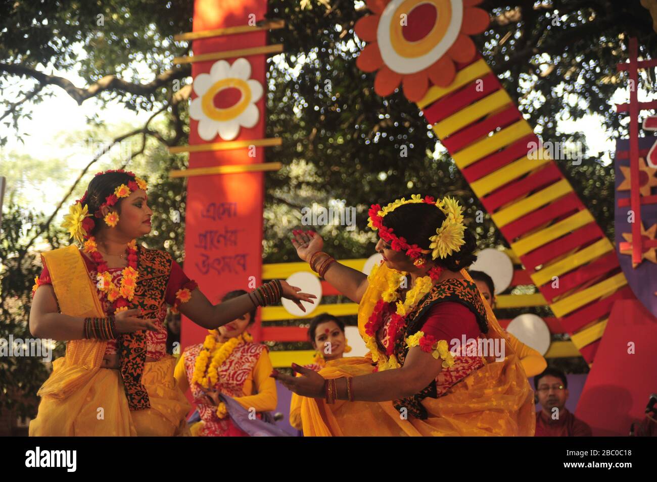 People from all walk join the cultural program of Pahela Falgun, also ...