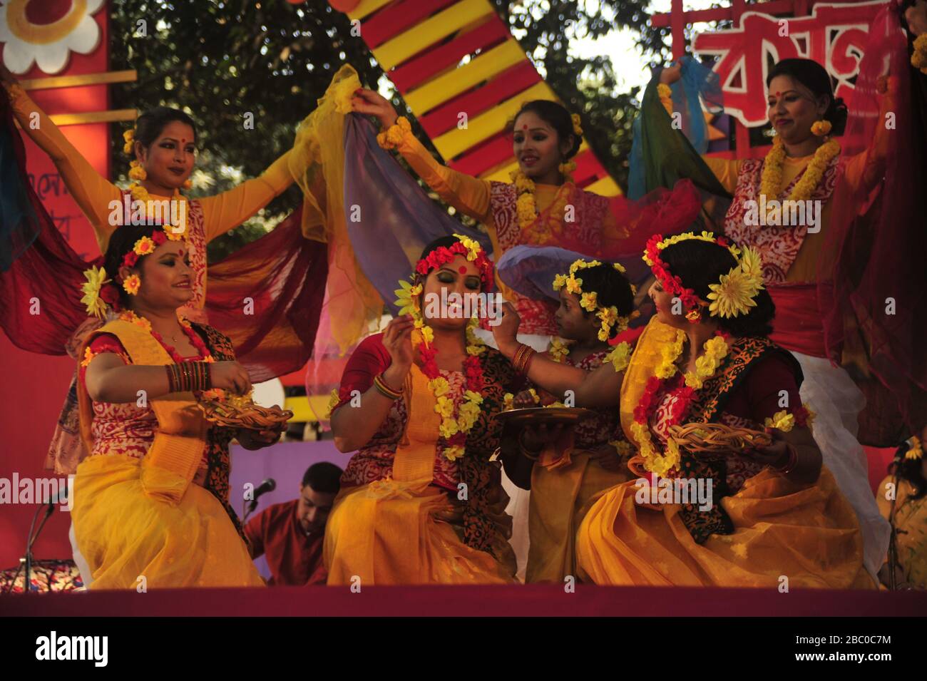 People from all walk join the cultural program of Pahela Falgun, also ...