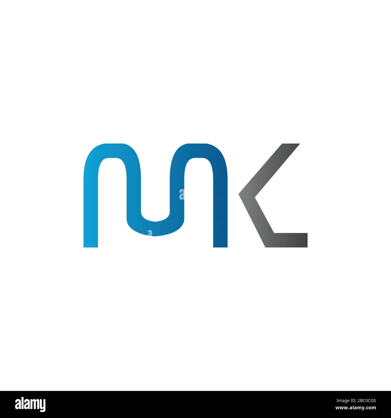 Initial MK letter Logo vector Template. Abstract Letter MK logo Design ...