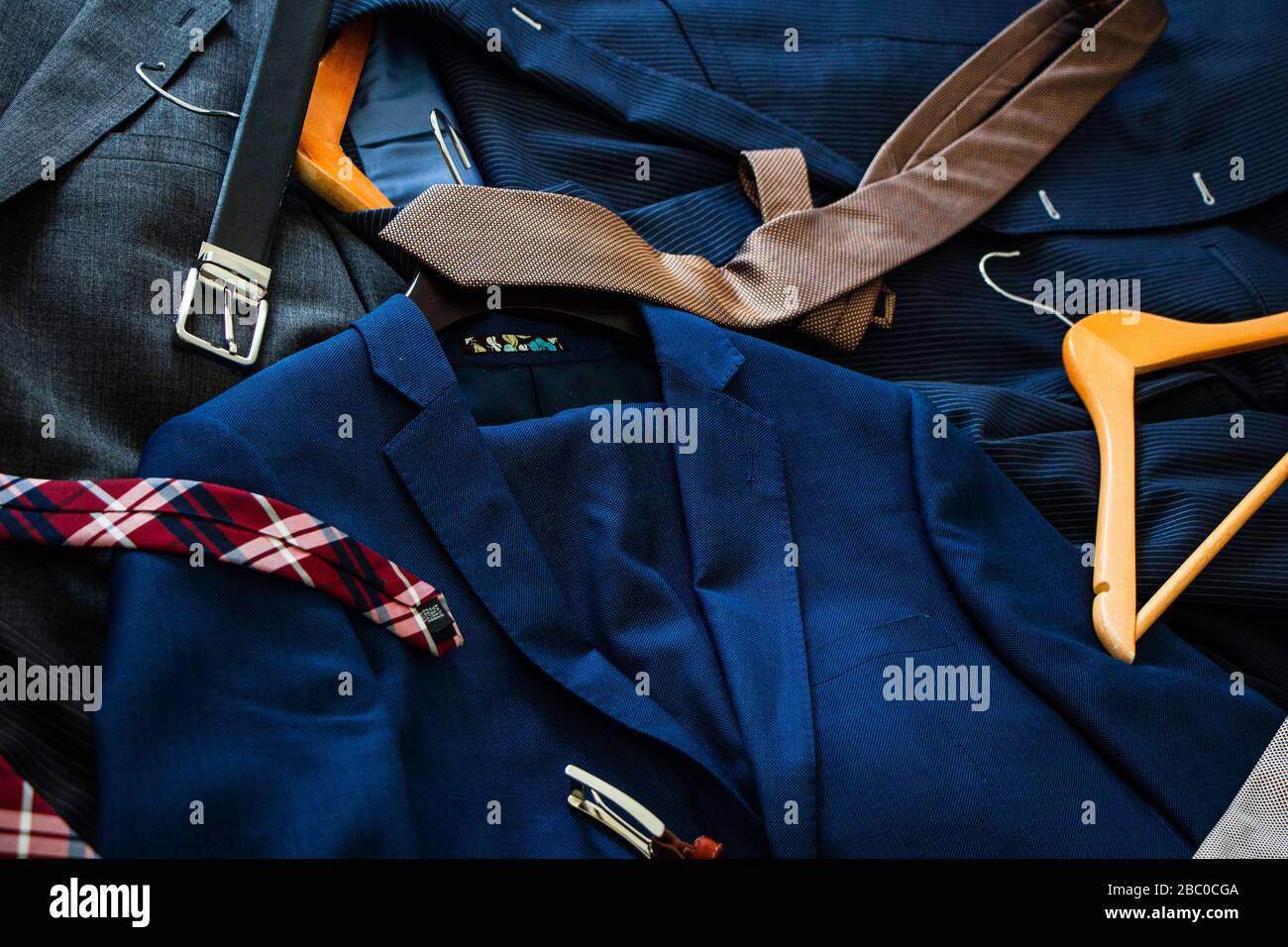 Leather coat and tie hi-res stock photography and images - Alamy