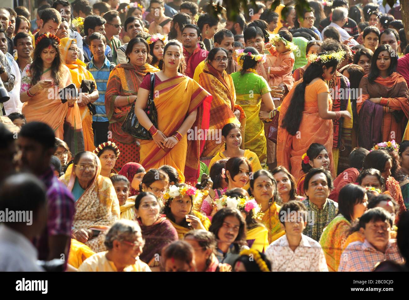 People from all walk join the cultural program of Pahela Falgun, also ...