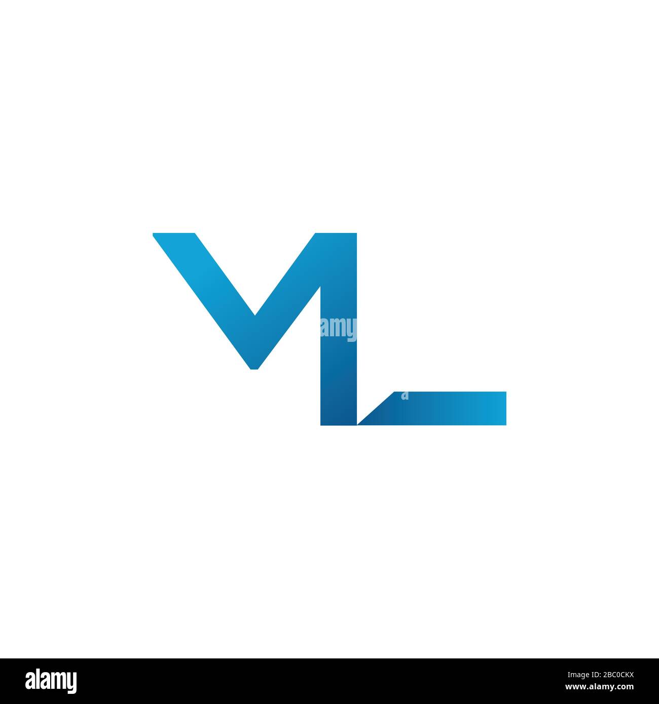 Initial ML letter Logo vector Template. Abstract Letter ML logo Design ...