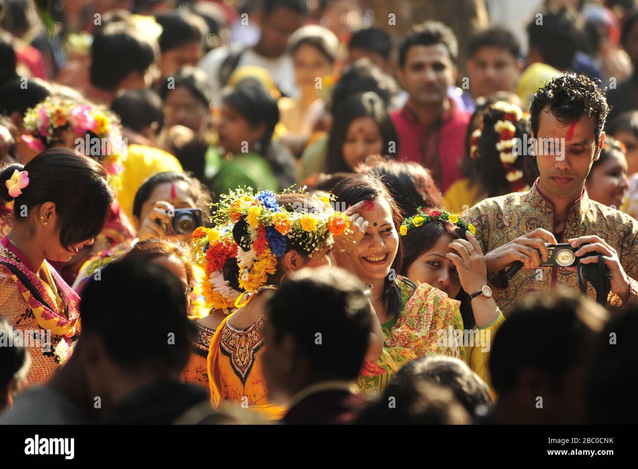 People from all walk join the cultural program of Pahela Falgun, also ...