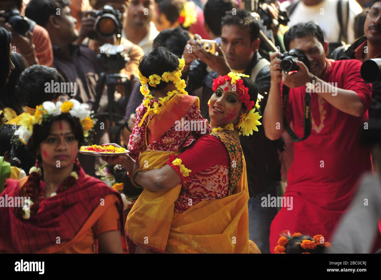 People from all walk join the cultural program of Pahela Falgun, also ...