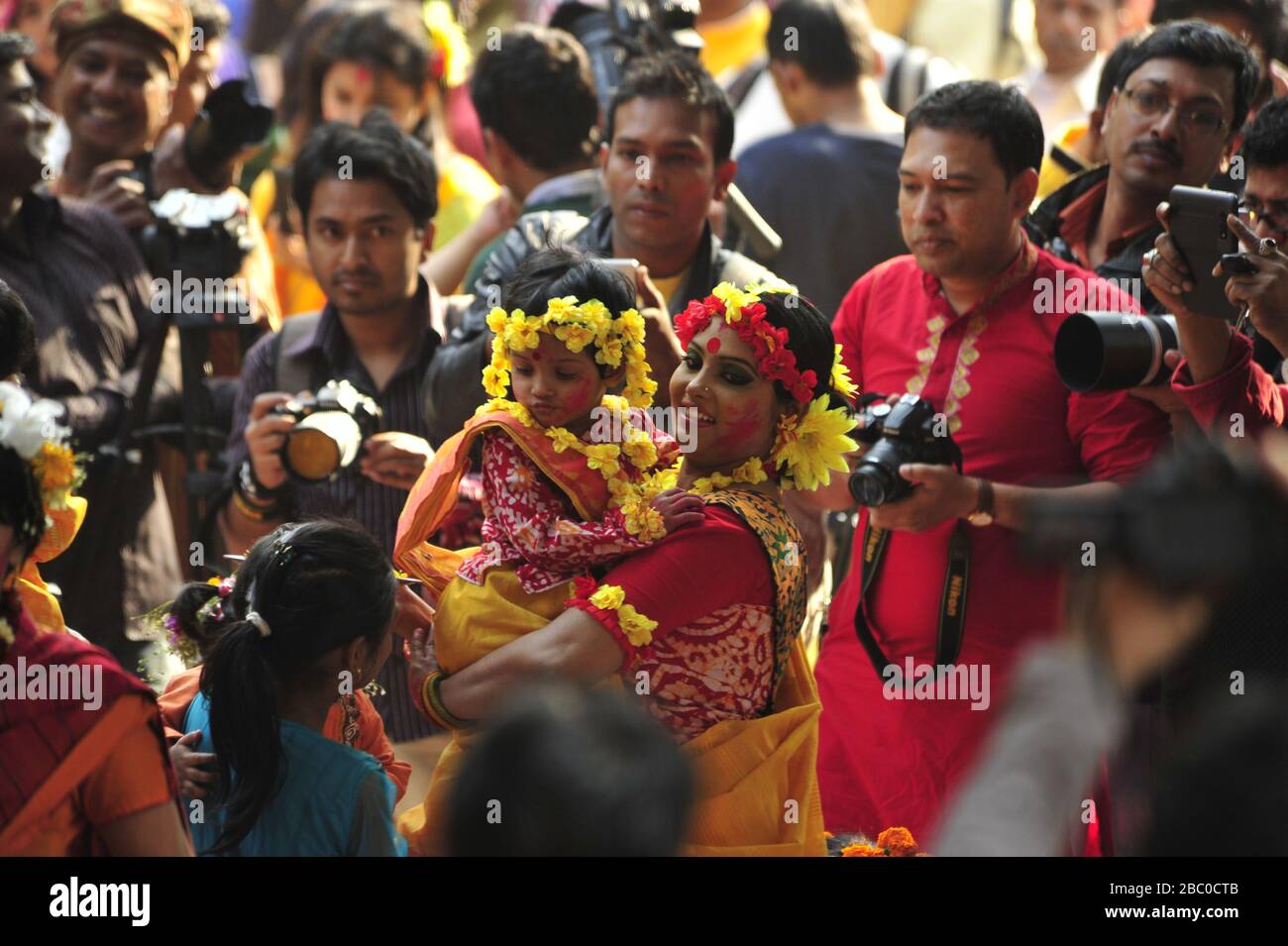 People from all walk join the cultural program of Pahela Falgun, also ...