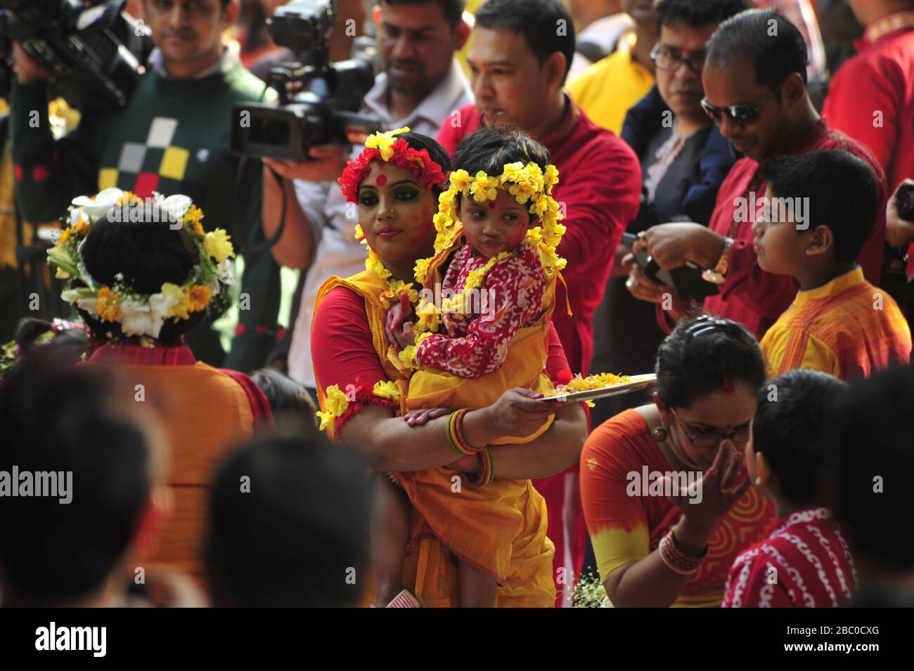 People from all walk join the cultural program of Pahela Falgun, also ...