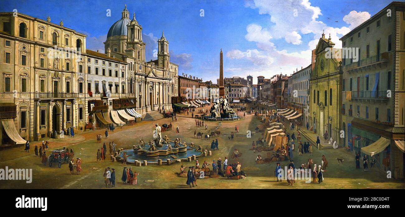 Piazza Navona, Rome 1699 Caspar Adriaansz. van Wittel (Vanvitelli) 1652 ...
