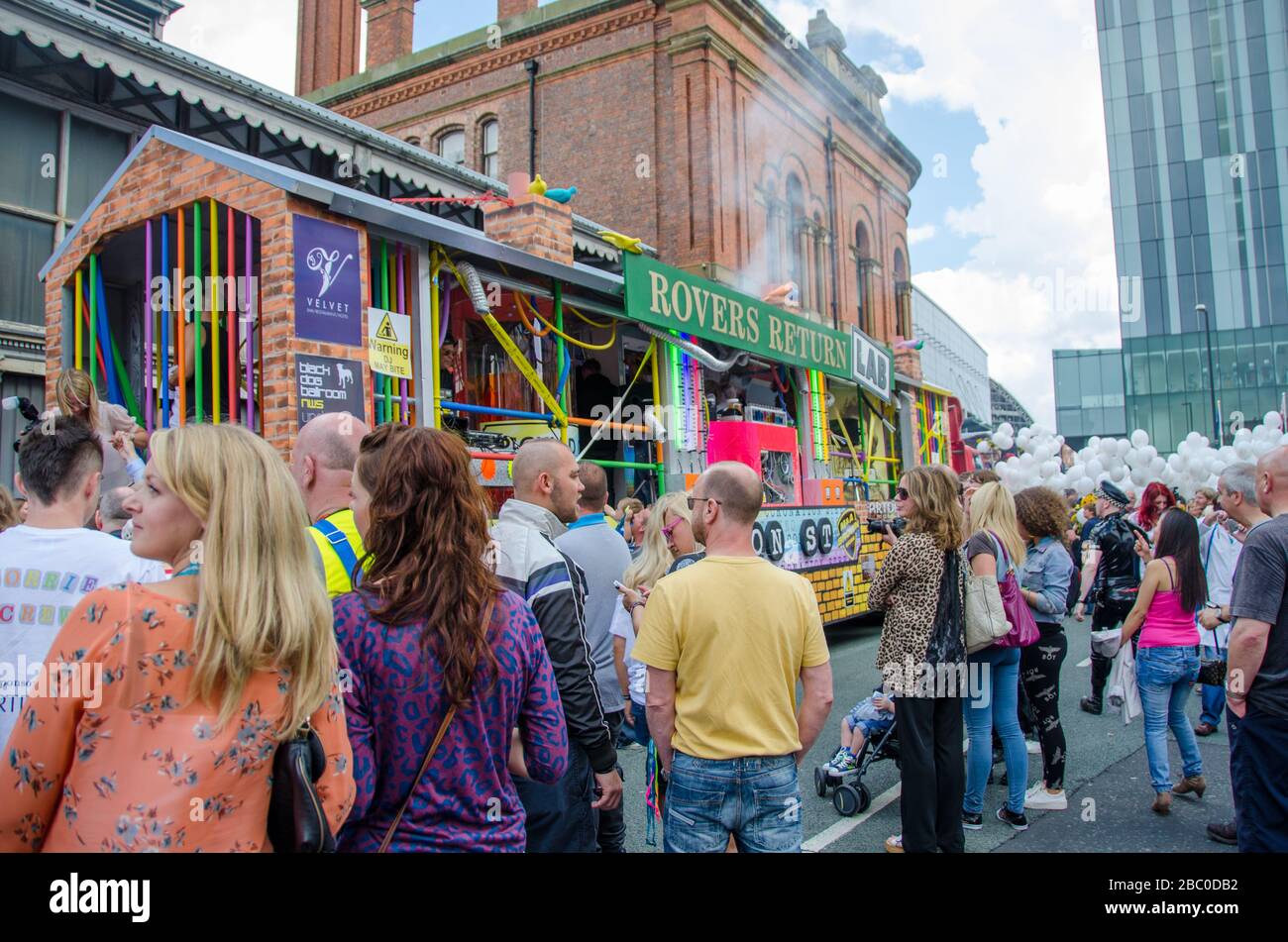 Street scene at manchester gay pride hi-res stock photography and ...