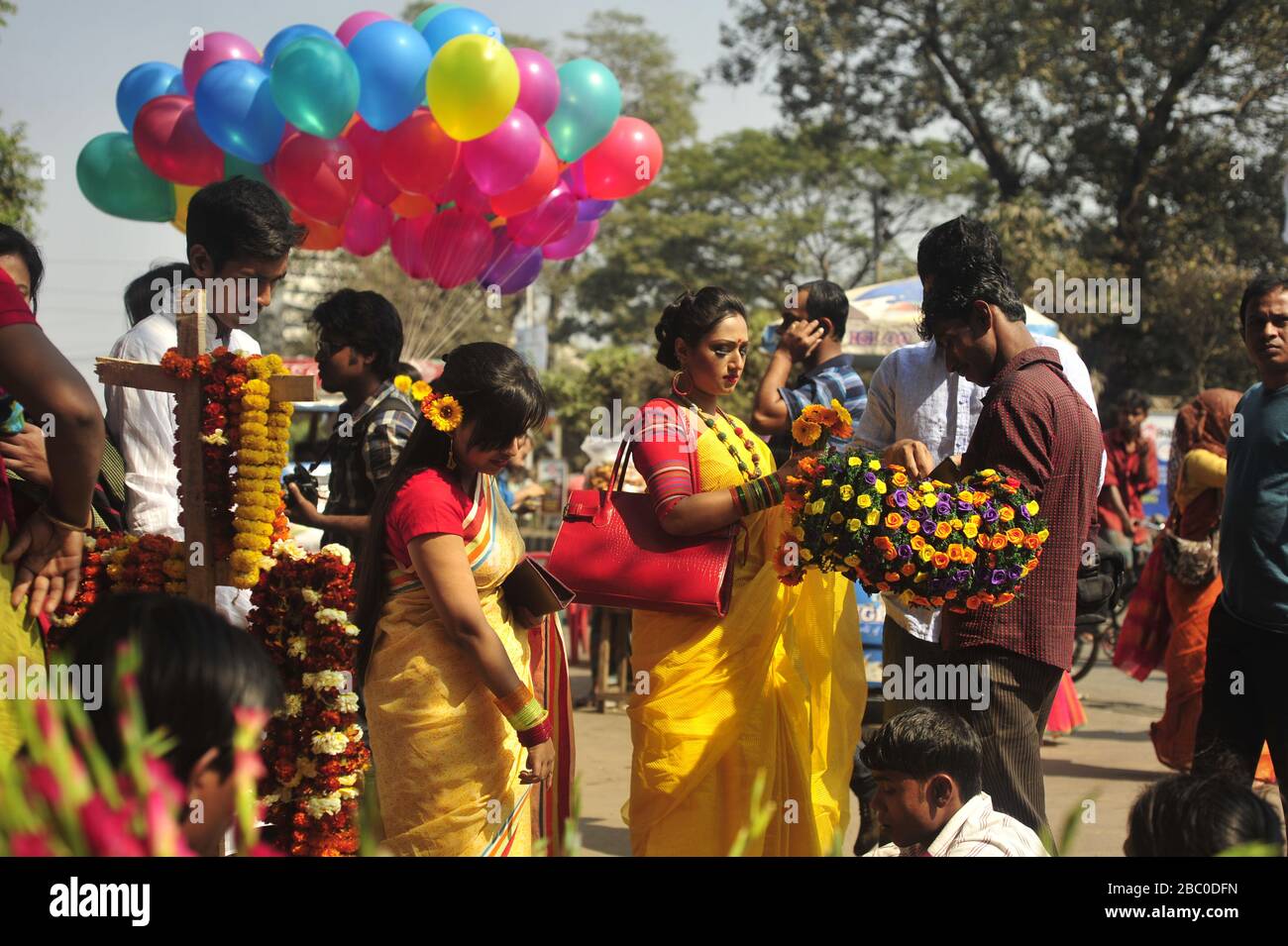 People from all walk join the cultural program of Pahela Falgun, also ...