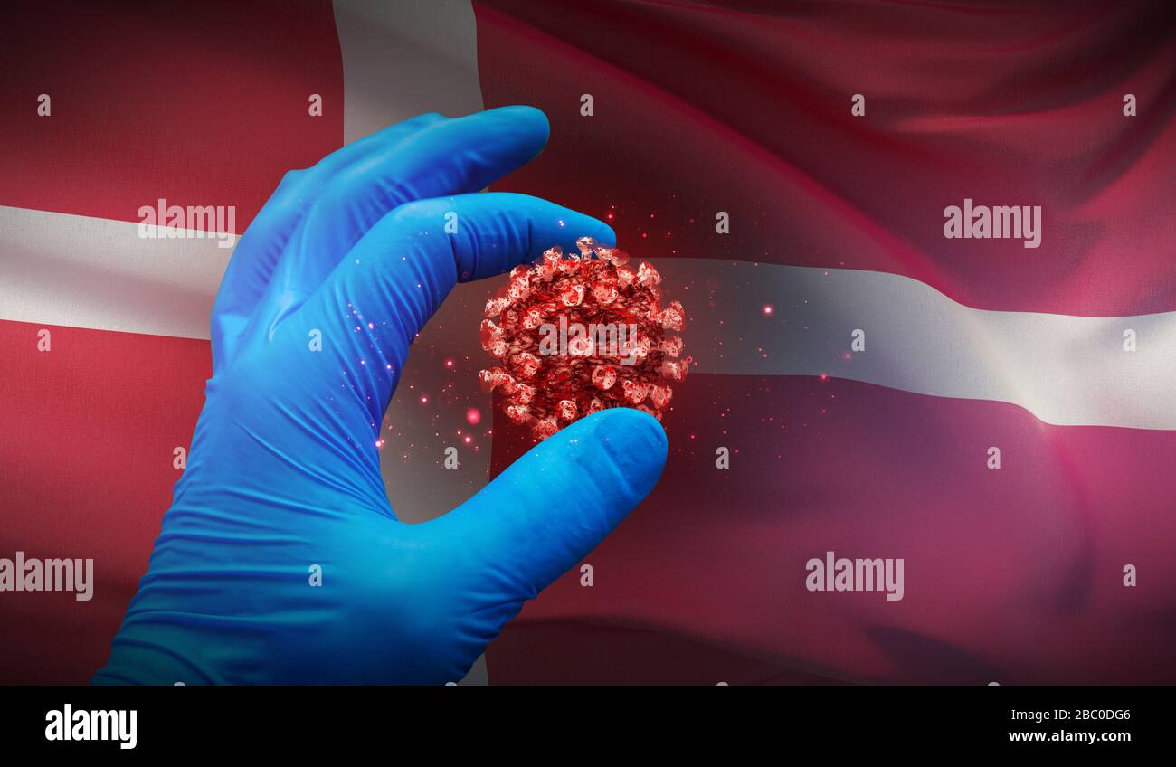 Medical Concept with background flag of Denmark Stock Photo - Alamy