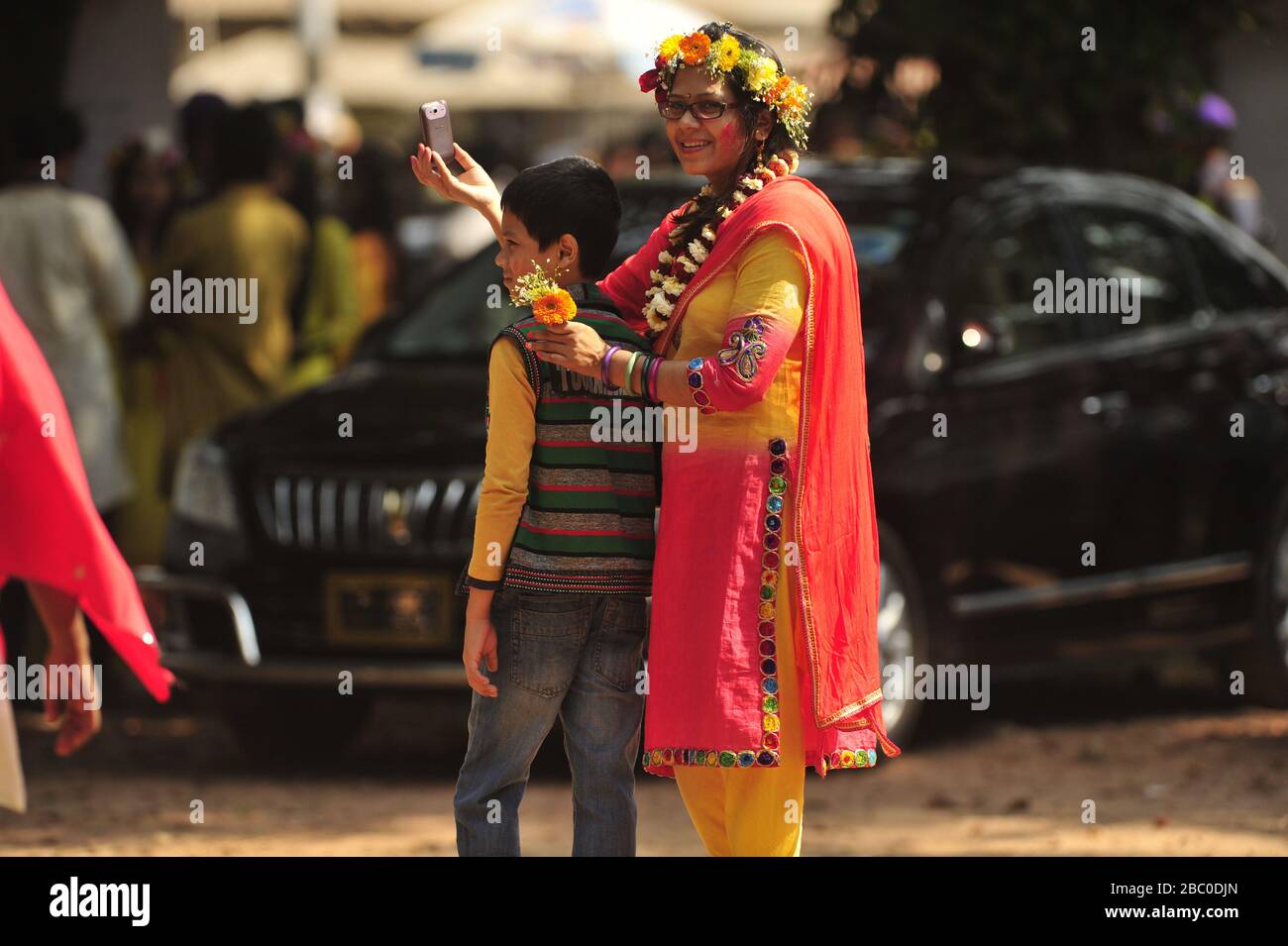 People from all walk join the cultural program of Pahela Falgun, also ...