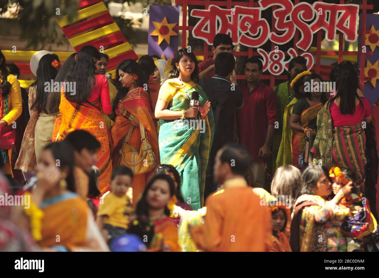 People from all walk join the cultural program of Pahela Falgun, also ...