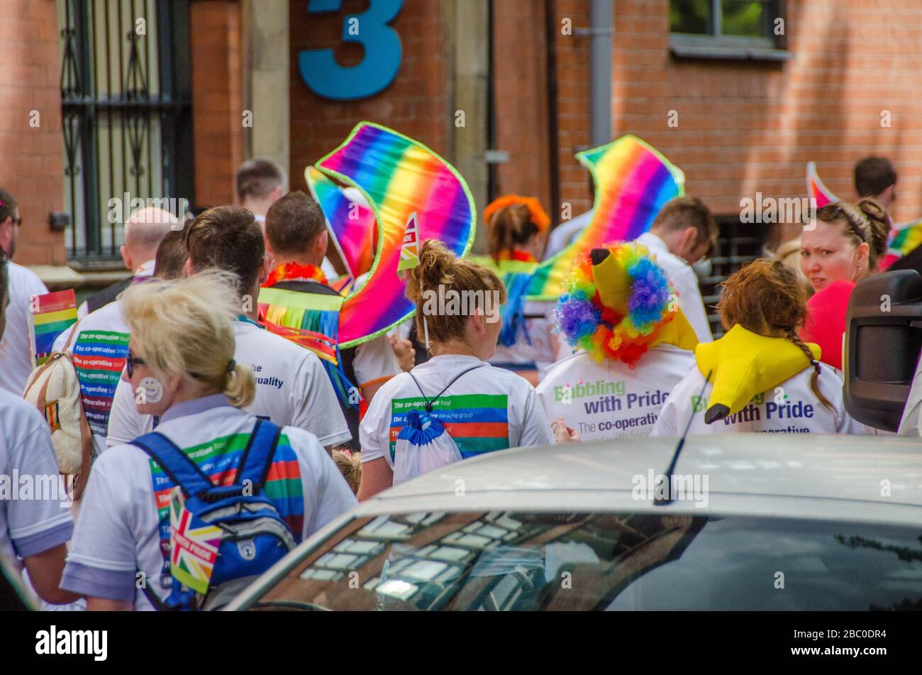 Manchester pride street scene hi-res stock photography and images - Alamy