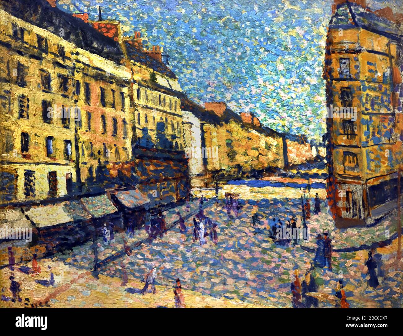 Street of paris 1886 1888 by maximilien luce 1858 1941 france hi-res ...