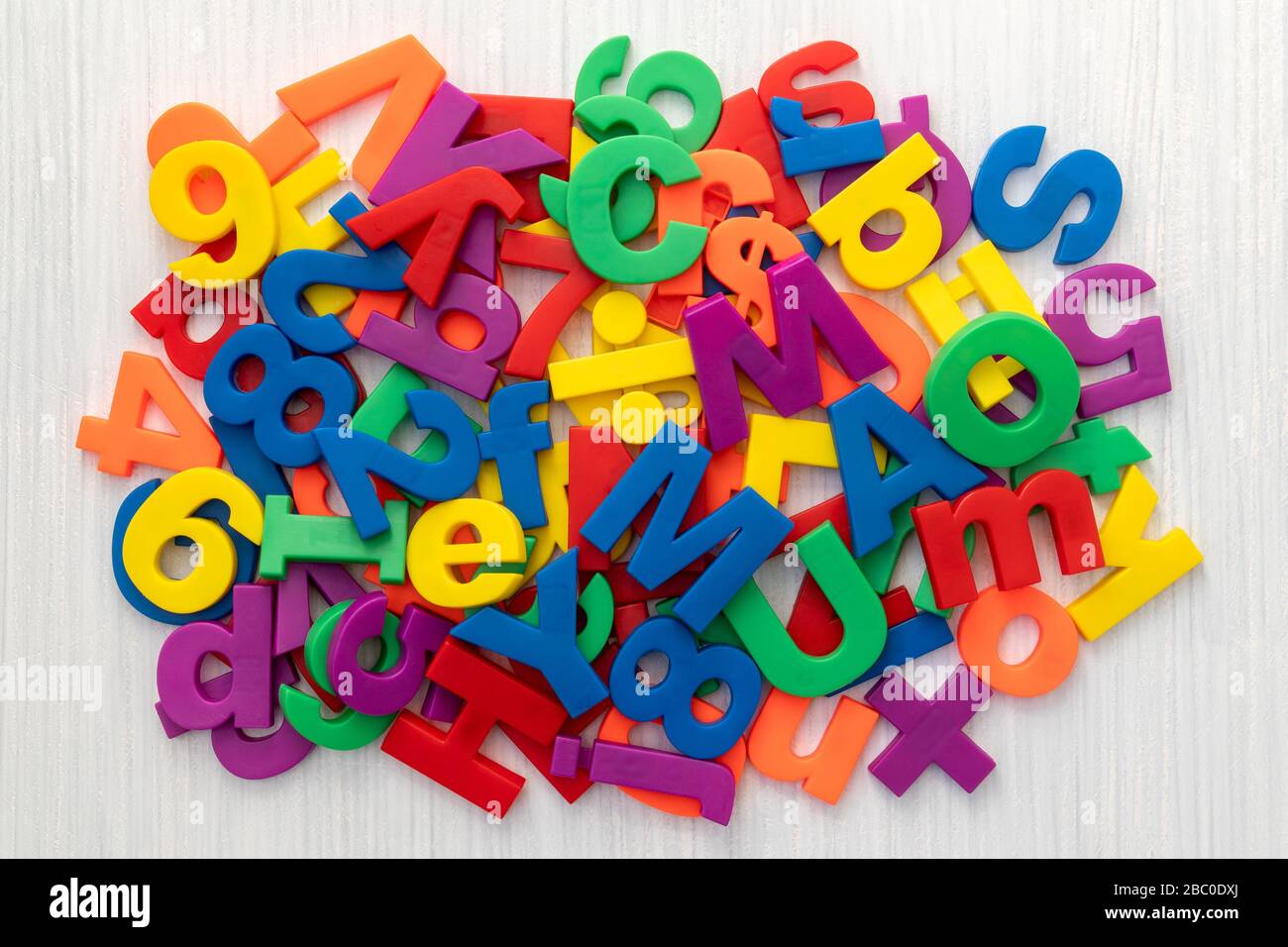 Magnetic numbers and letters hi-res stock photography and images - Alamy