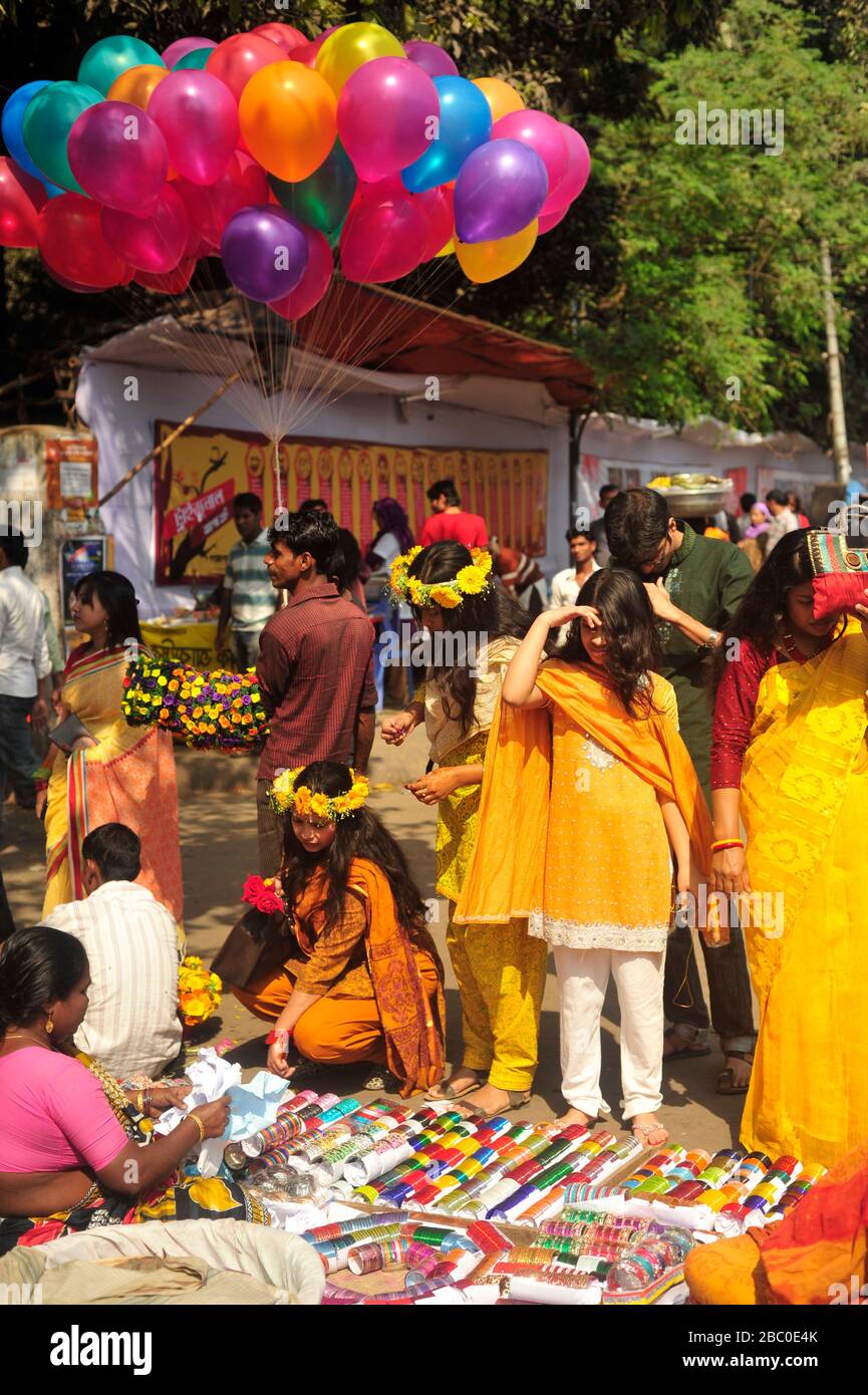 People from all walk join the cultural program of Pahela Falgun, also ...